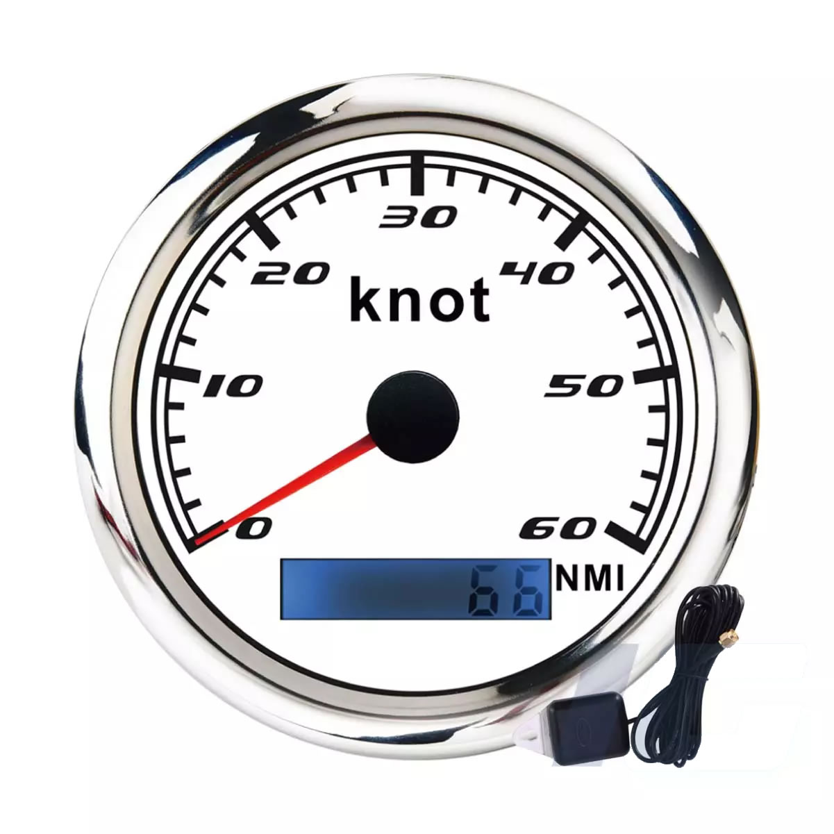 Marine Speedometer Gauges, 60 KNOT Speedometer With Odometer & GPS ...